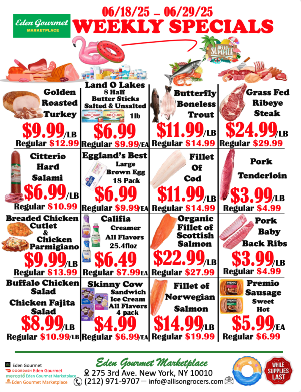 NYC Grocery Store | Eden Gourmet Marketplace - Garden of Eden ...
